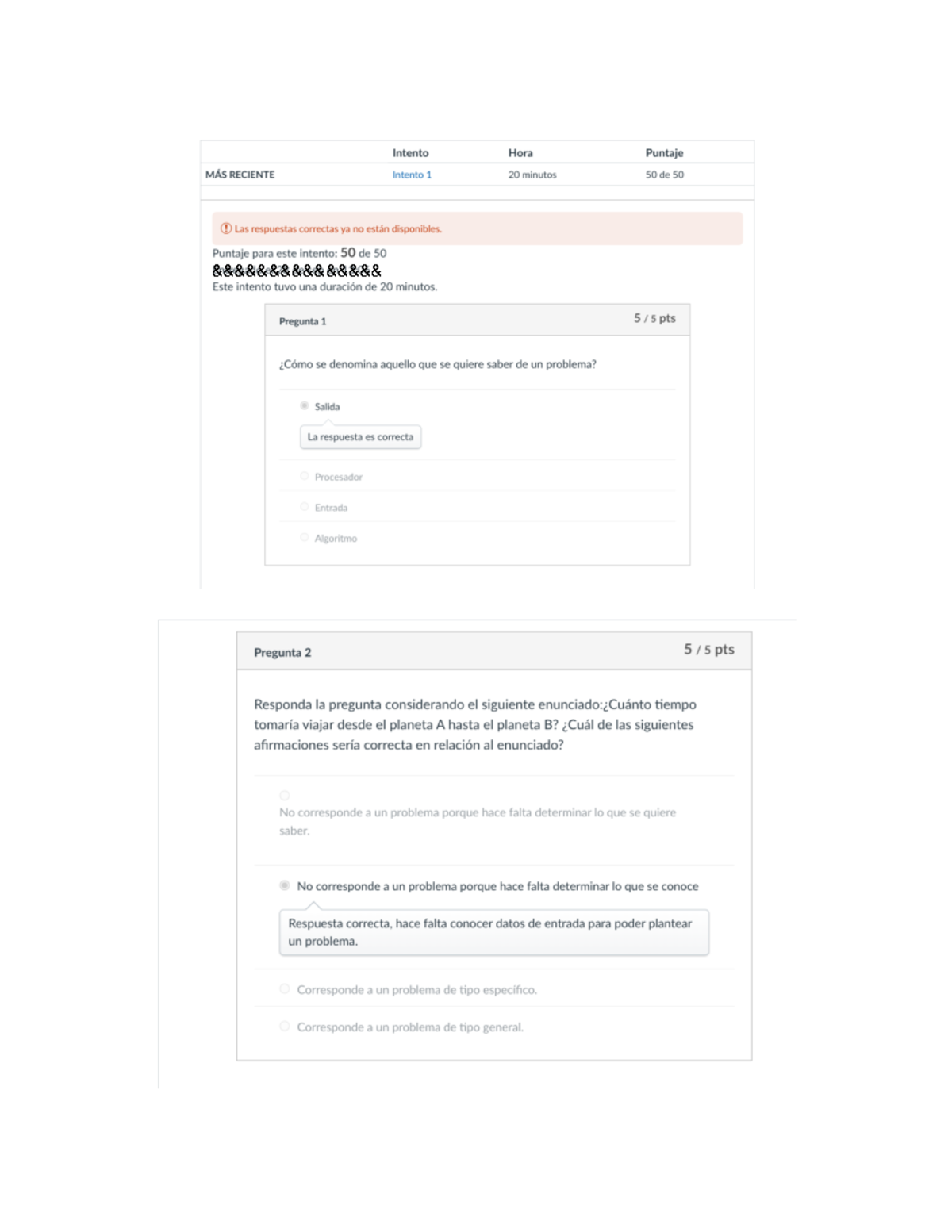 Actividad Puntos Evaluables - Escenario 5 - Intento Hora Puntaje MÁS RECIENTE Intento 1 20 ...
