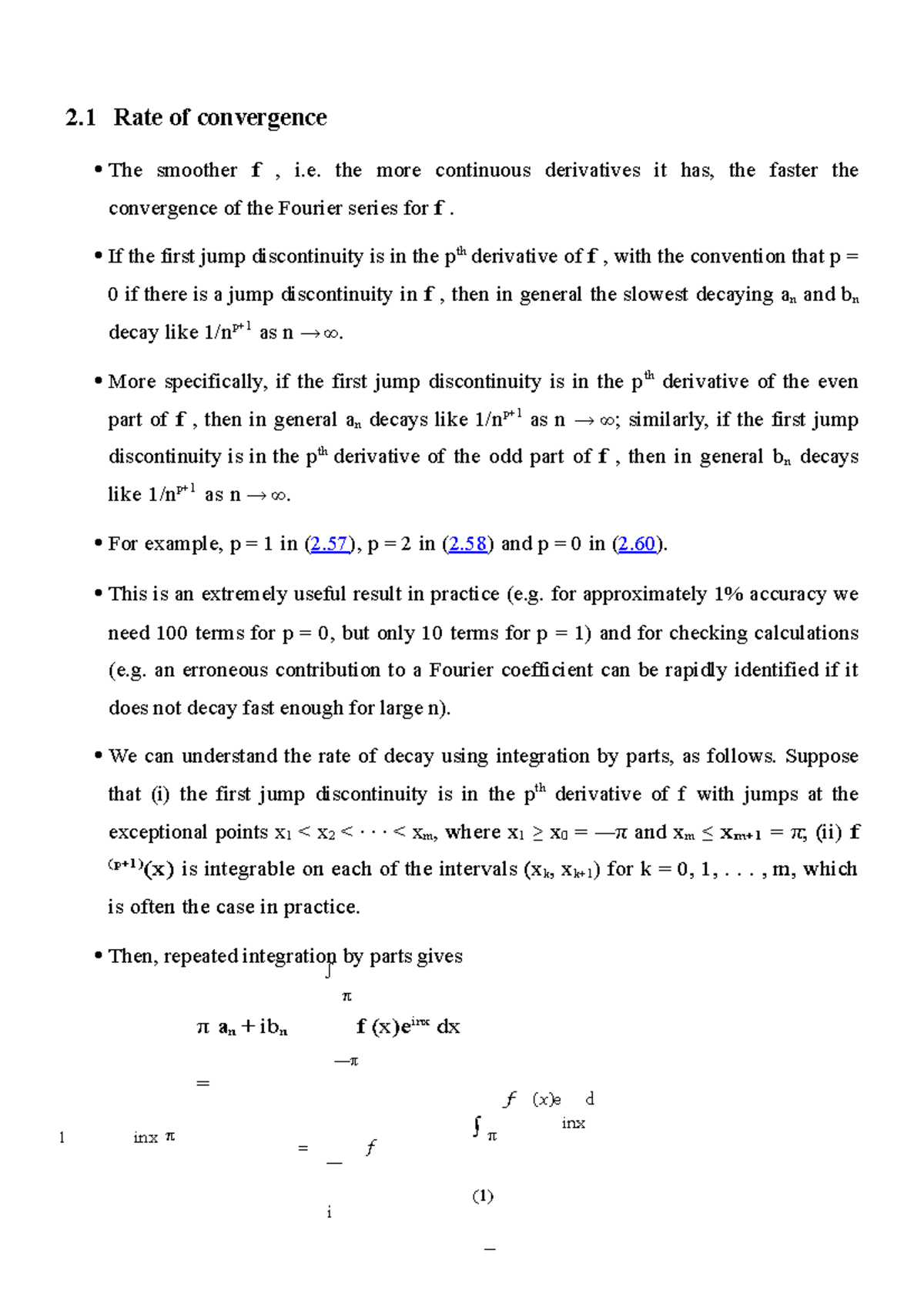 FS-PDE-10 - Convergence of Fourier series Rate of convergence - 2 Rate ...