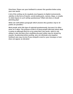 Interactive 1C The Writing Process Test - 1. Prewriting 2. Planning 3 ...