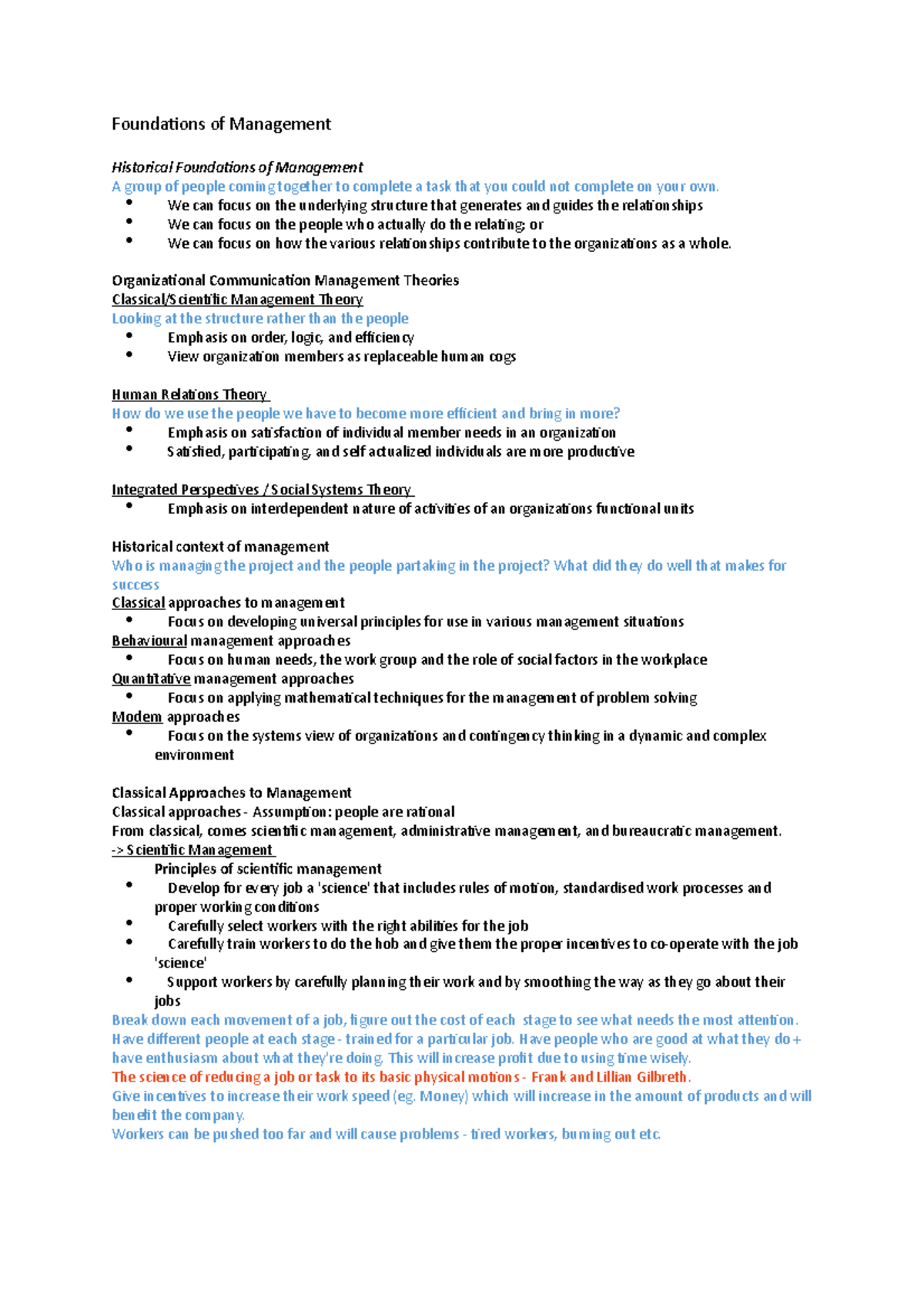 Foundations of Management - We can focus on the underlying structure ...