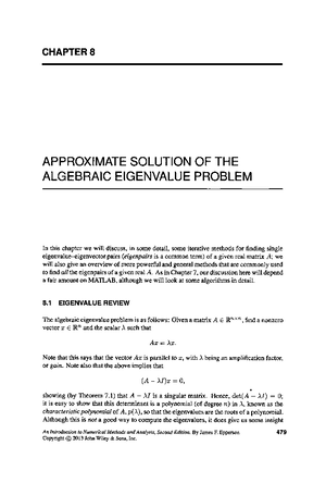 Part Two Introduction to Numerical Analysis - CHAPTER 2 A SURVEY OF ...