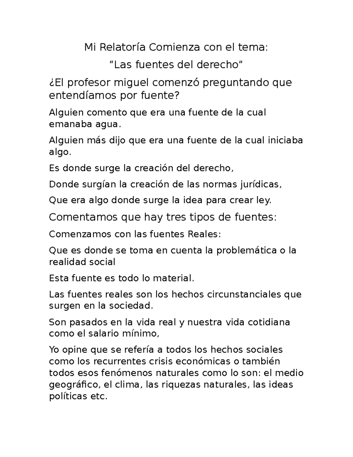 Fuentes Reales historicas y formales - Mi Relatoría Comienza con el ...