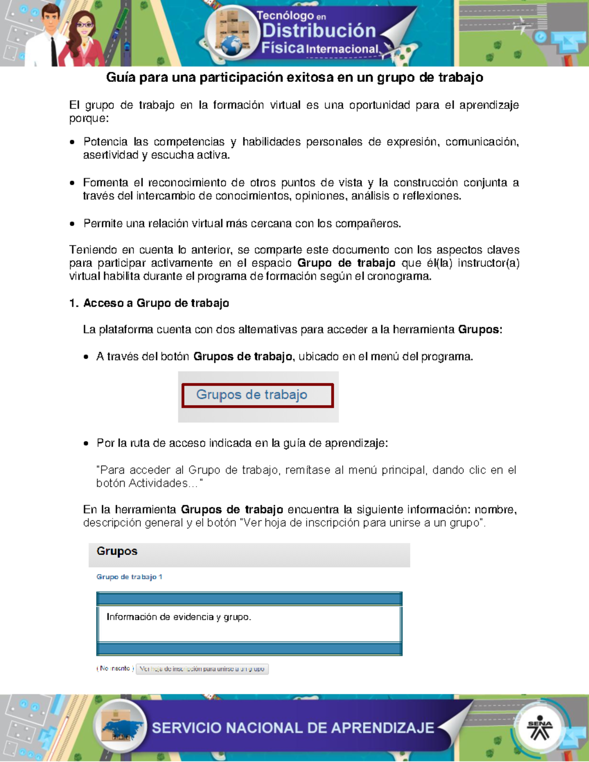 Guia para una participacion exitosa en un grupo de trabajo - Fomenta el ...
