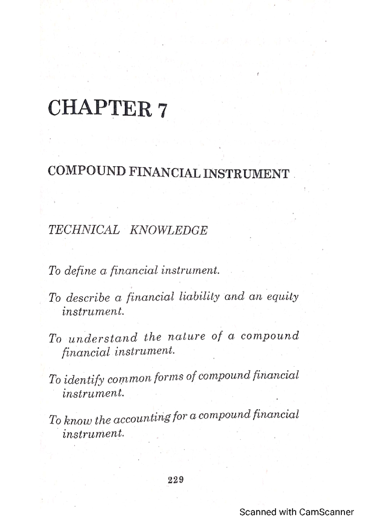 C7 Compound Financial Instrument - BS Accountancy - Studocu