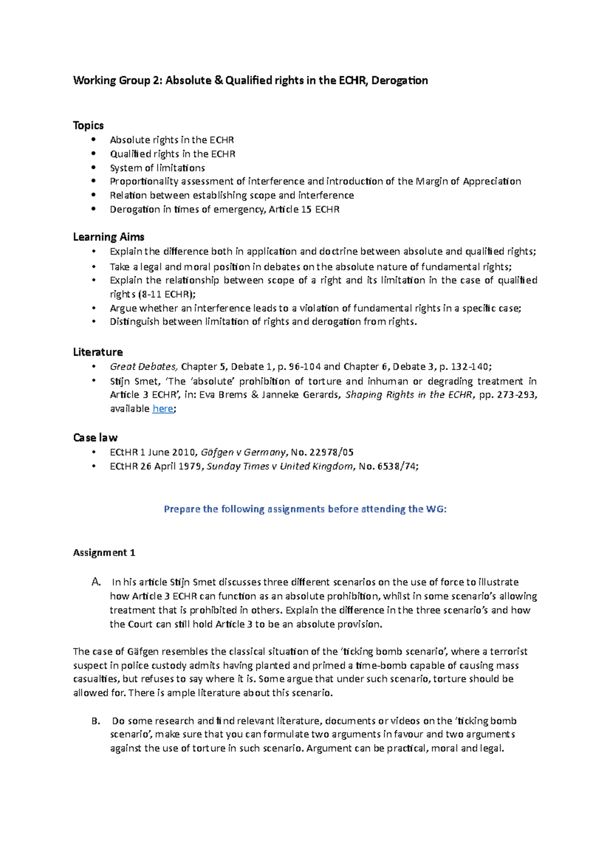 Assignments-WG2 - Working Group 2: Absolute & Qualified rights in the ...