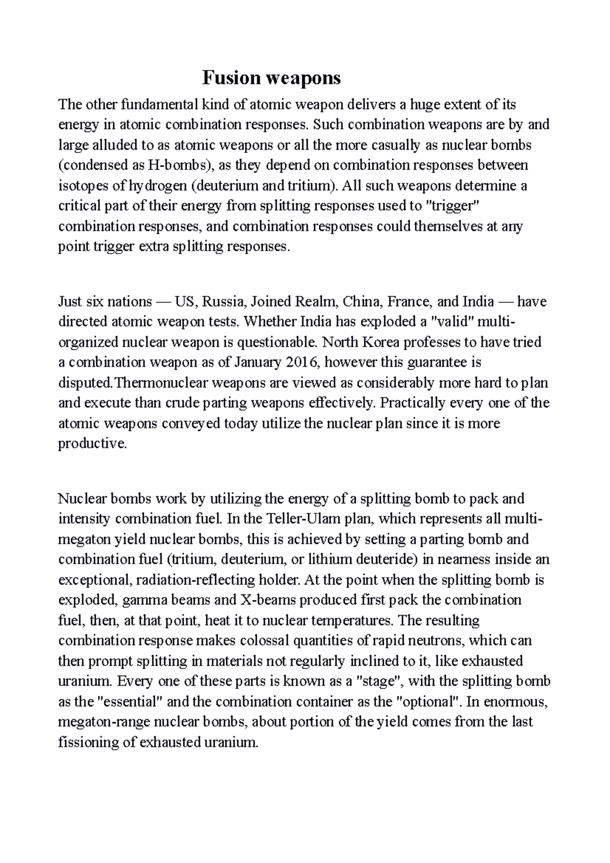 Fusion weapons - Ifah - Fusion weapons The other fundamental kind of ...