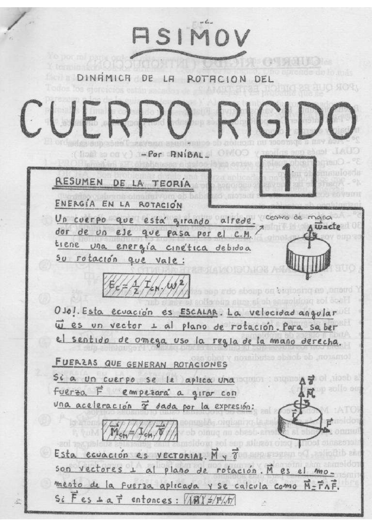 Asimov-Cuerpo Rigido 1 - Física - Studocu