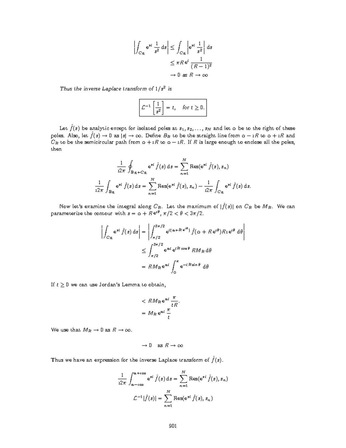 Ref MATH Adv Math Methods Sean Mauch-93 - ∣ ∣ ∣ ∣ ∫ CR e st 1 s 2 ds ∣ ...
