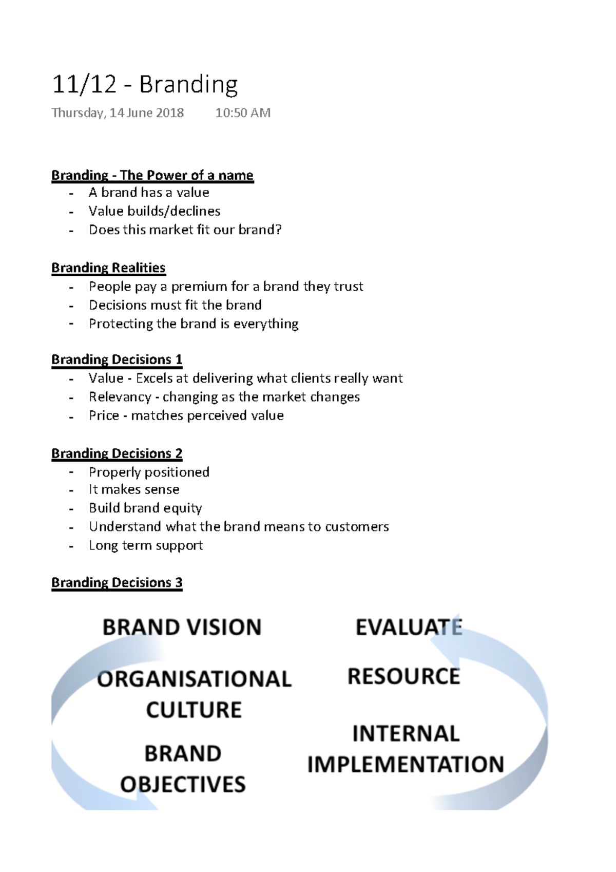 MARK101 - Lecture 11-12 - Warning: TT: undefined function: 32 Branding -The Power of a name - A ...