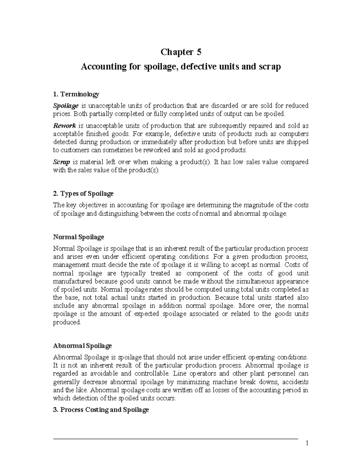 ## ch 5 accounting for spoilage,defective cl - Chapter 5 Accounting for spoilage, defective ...