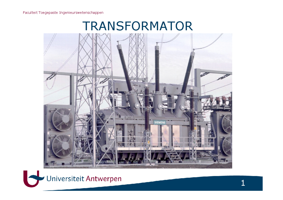 Hfd41d Ideale transformator - Transformator statisch toestel (statisch ...