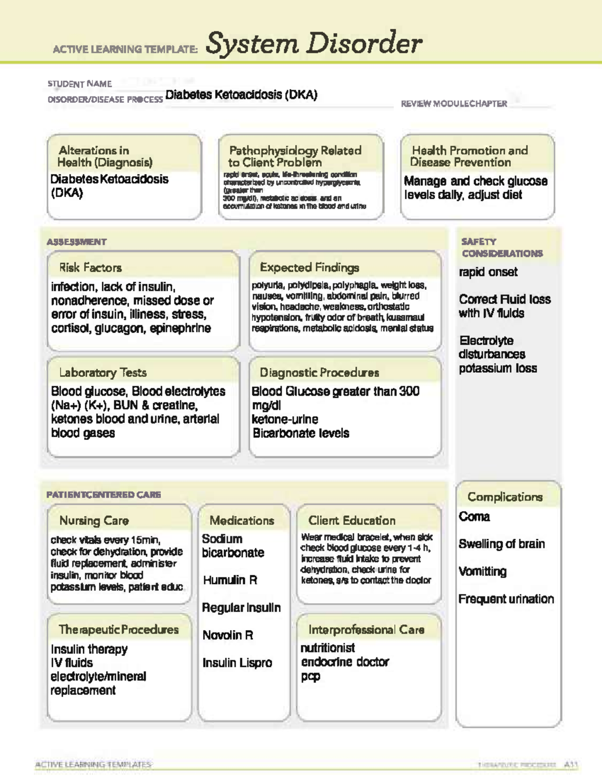 DKA B - DKA ATI Template - NRSE 4550 - Studocu