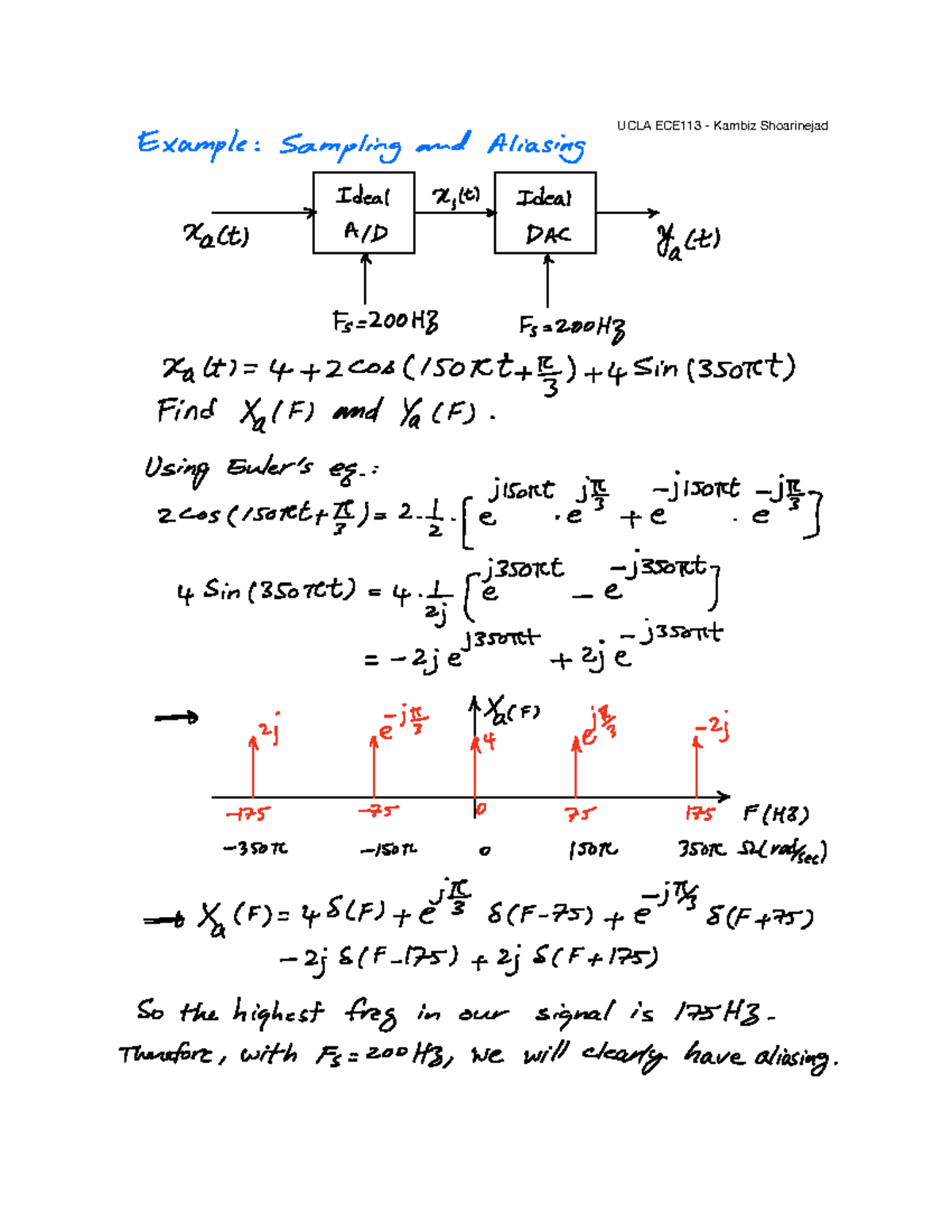 UCLA DSP ECE113 Lecture 5 BP Sampling Rate Conversion - ECE113 - UCLA ...