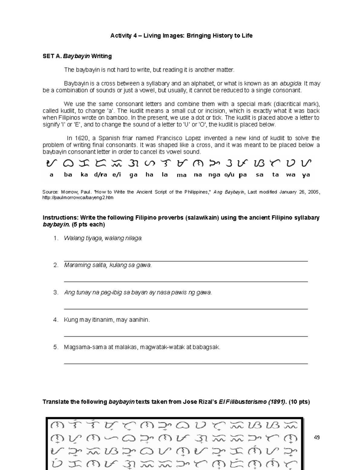 Activity 4 - History of the Philippines - Activity 4 – Living Images ...