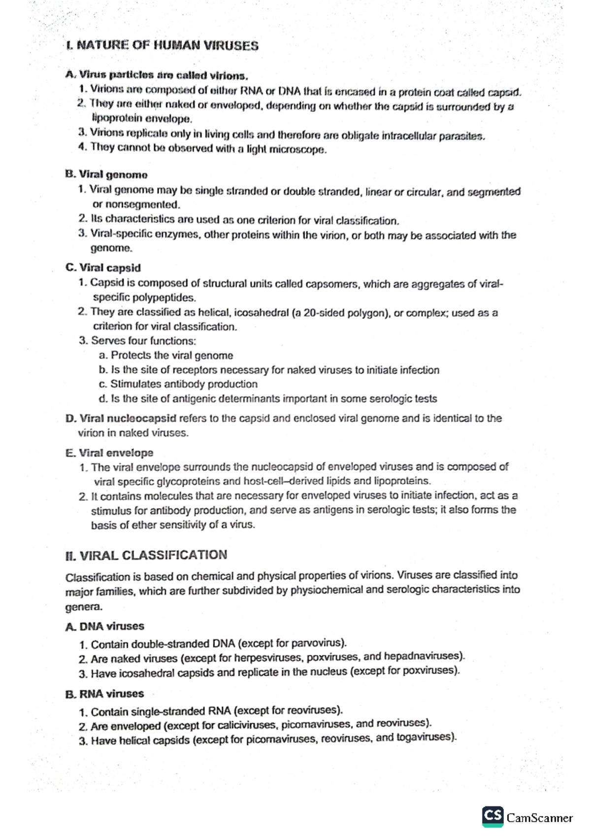 Virology - Notes - BS Medical Technology - Studocu