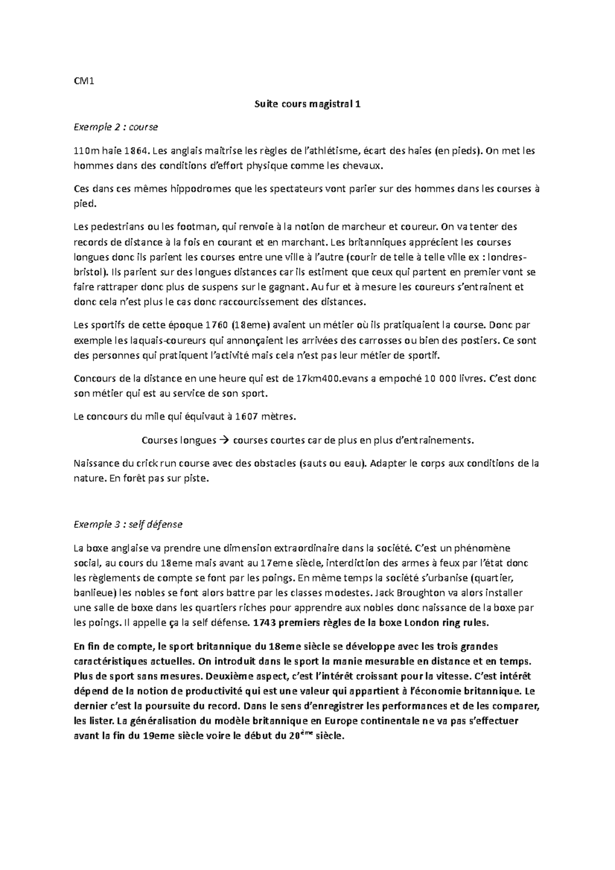 CM2 - notes des cours magistraux - CM Suite cours magistral 1 Exemple 2 ...