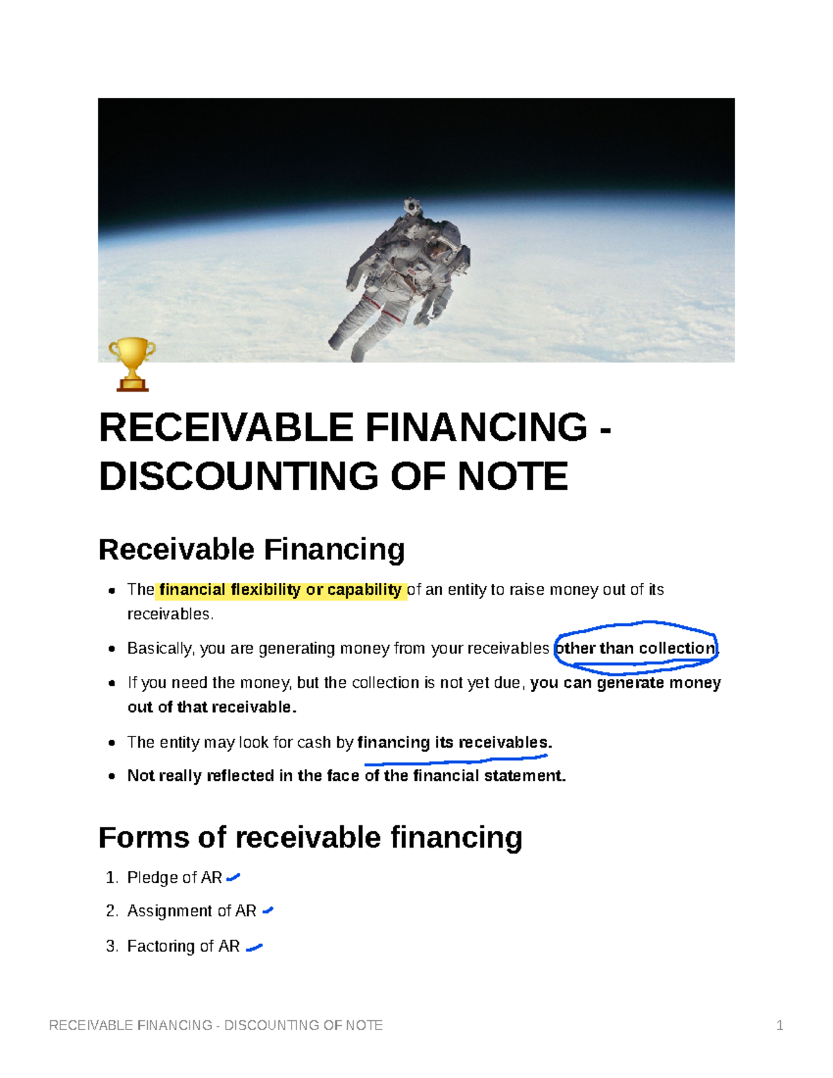 Receivable Financing - Discounting of Notes Receivable - 🏆 RECEIVABLE ...
