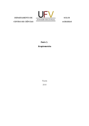 Resumo SOL 250 - química - SOL 250 – QUÕMICA DO SOLO Resumo baseado na Apostila Notas de Aula ...