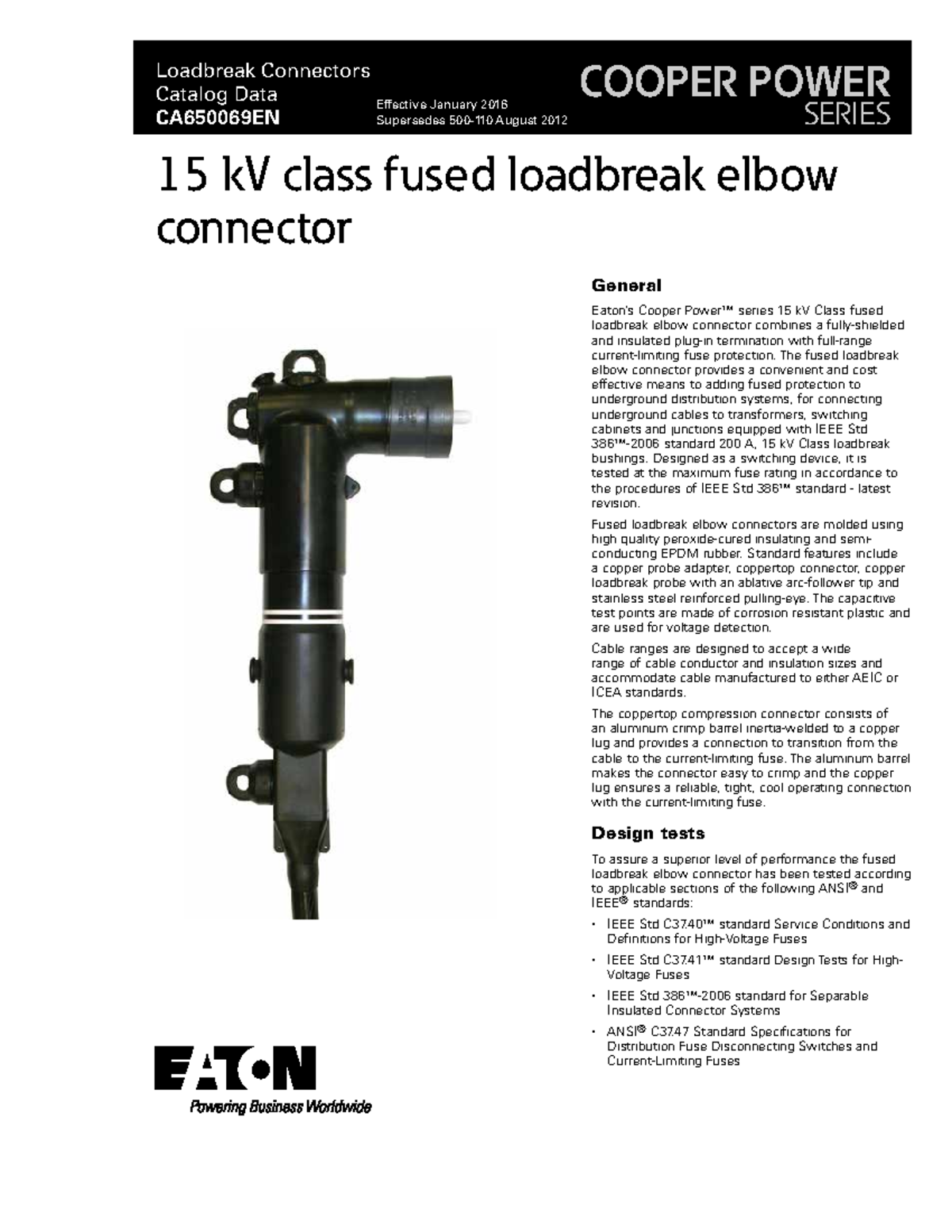 15kv class fused loadbreak elbow connector catalog ca650069 en ...