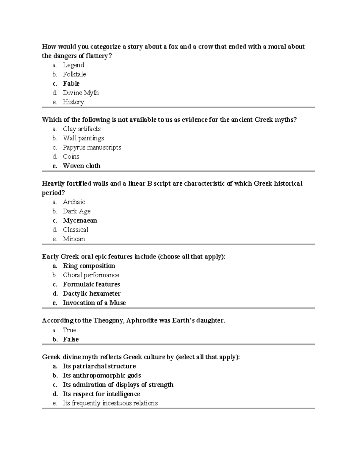 Classics 2200 lesson activites (weeks 1-23) - How would you categorize ...