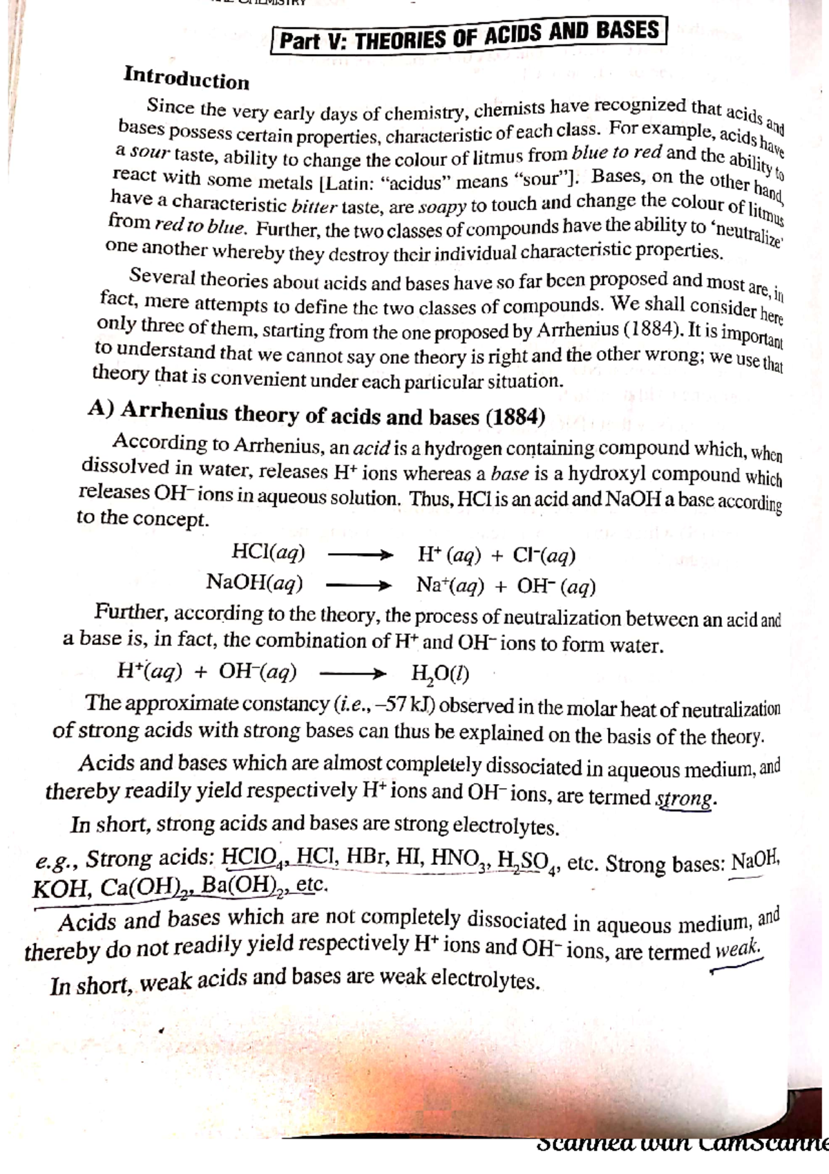 3. Theories of Acids & Basis - chemistry - Studocu