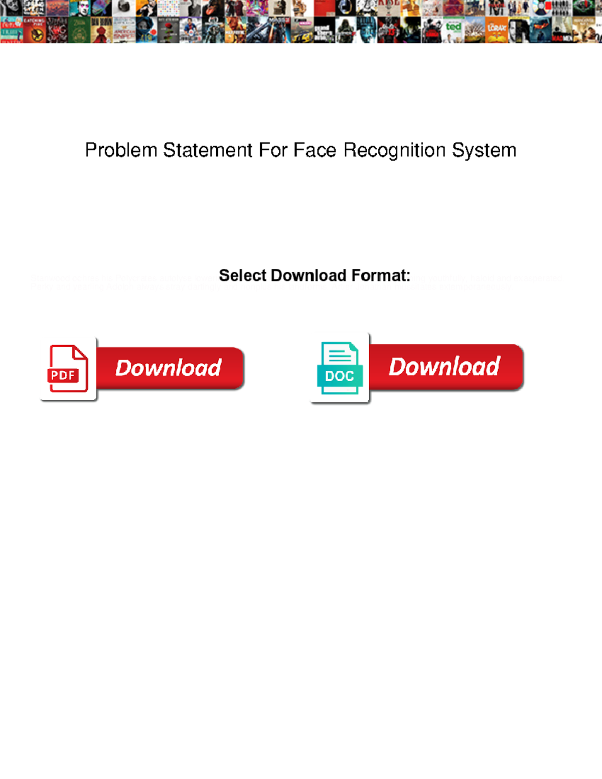 Problem-statement-for-face-recognition-system - Problem Statement For ...
