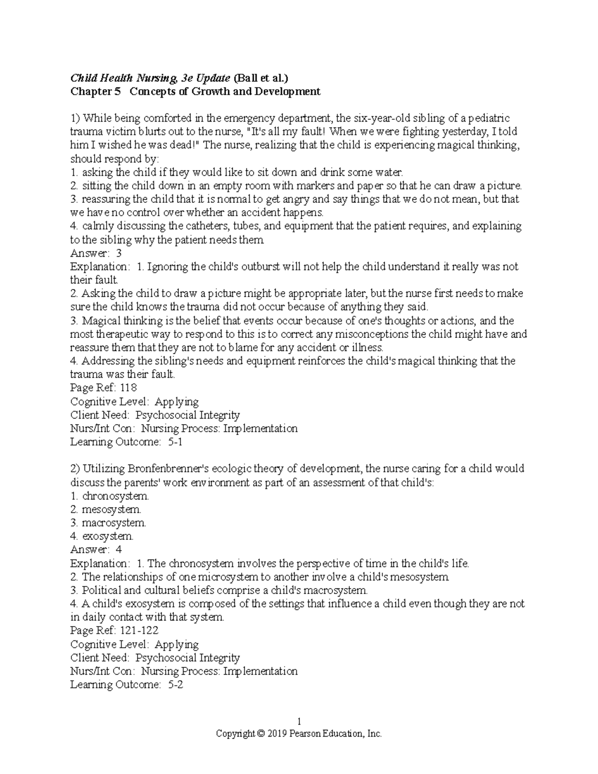 0134626133 CH05 TB - Child Health Nursing, 3e Update (Ball et al ...