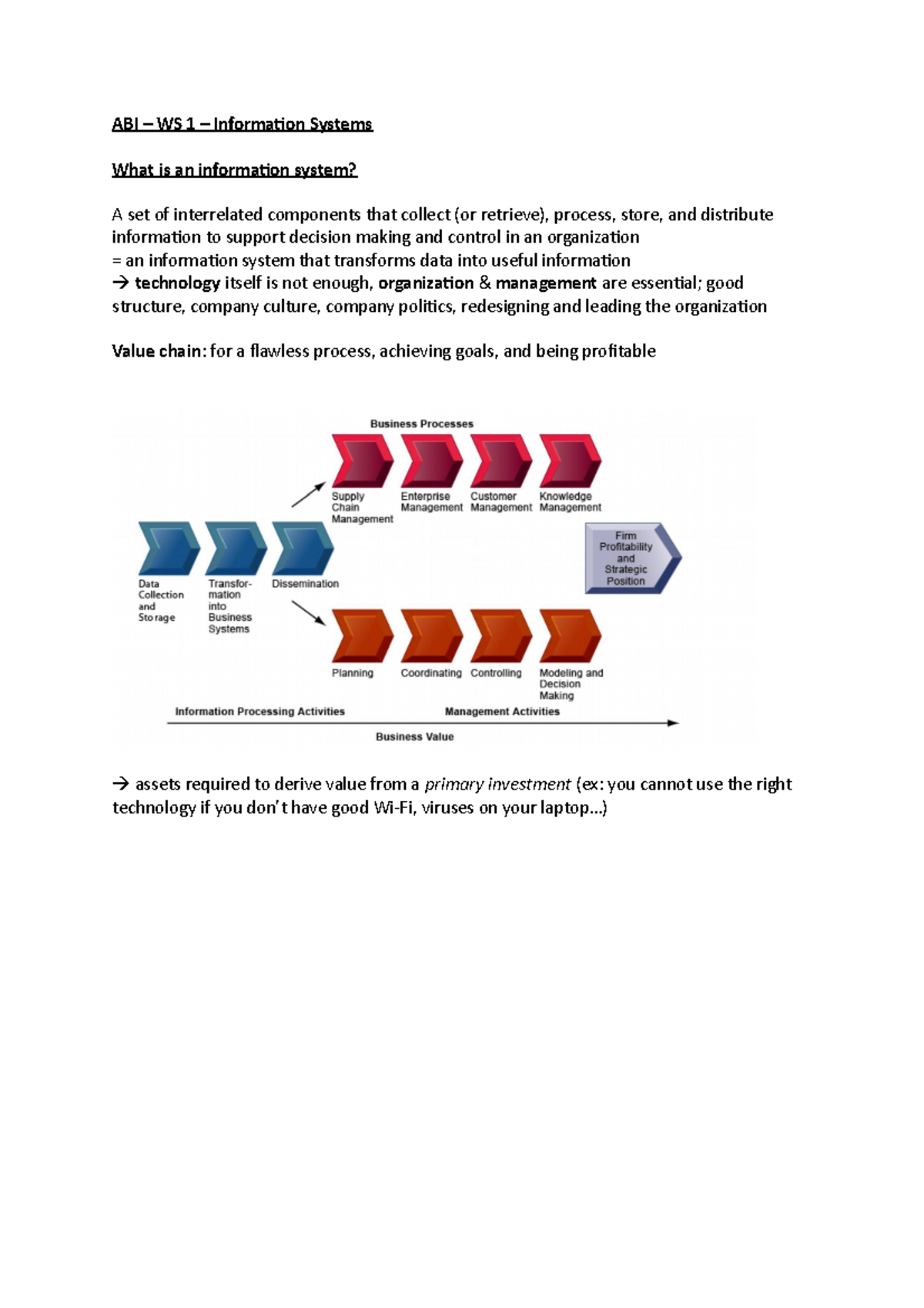ABI - lectures - Full summary of the classes - ABI – WS 1 – Information ...
