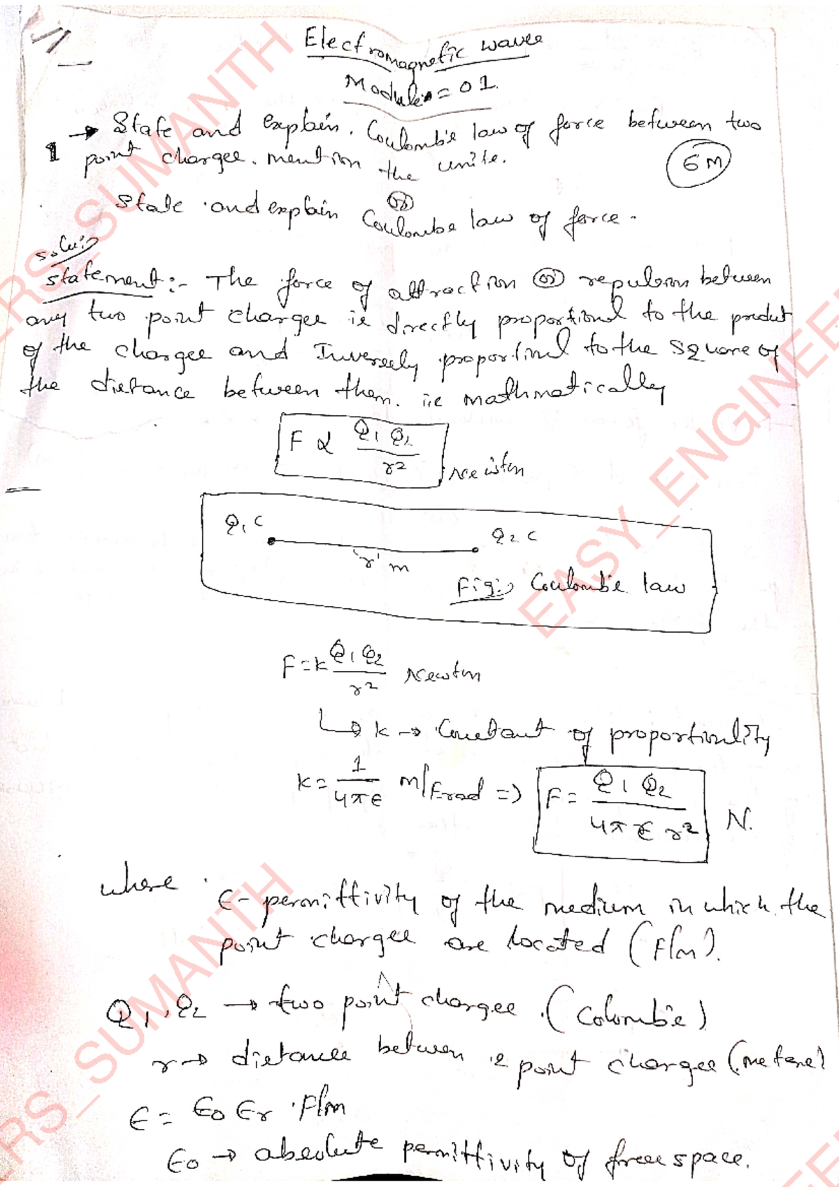 EMW M1 - notes emw - Electronics and Communication Engineering - Studocu