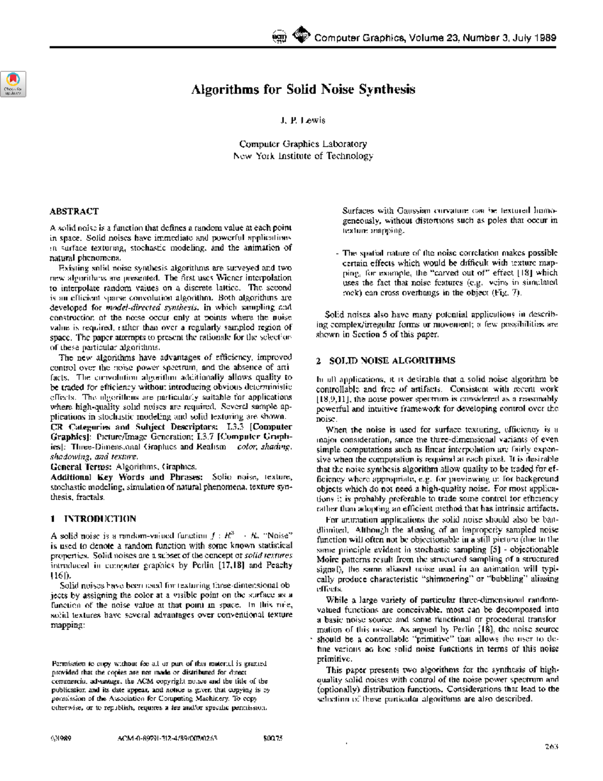 74334 - asd - ¢ Computer Graphics, Volume 23, Number3, July 1989 ...