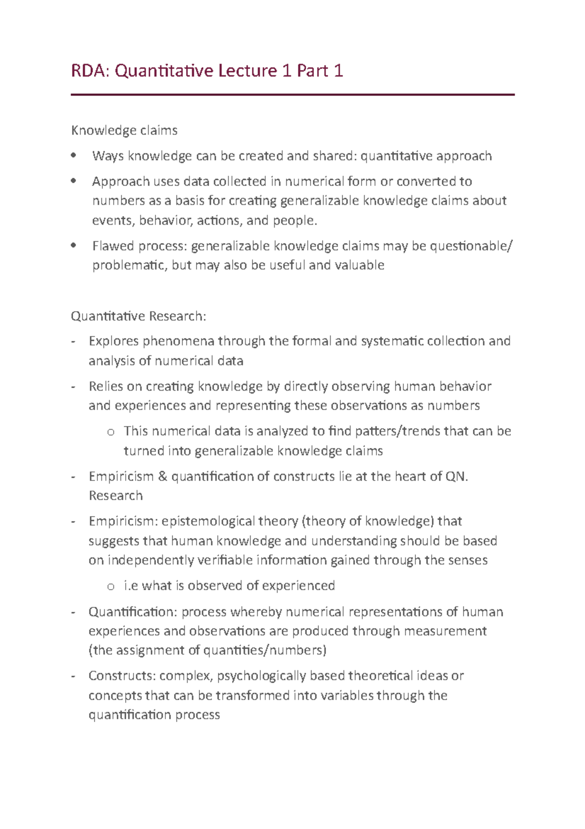 RDA quantive - Psychology Research Design and Analytics. These are ...