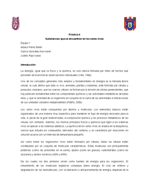 Práctica 4 Biología - Práctica membrana celular - Practica No. 4 La actividad de la membrana ...