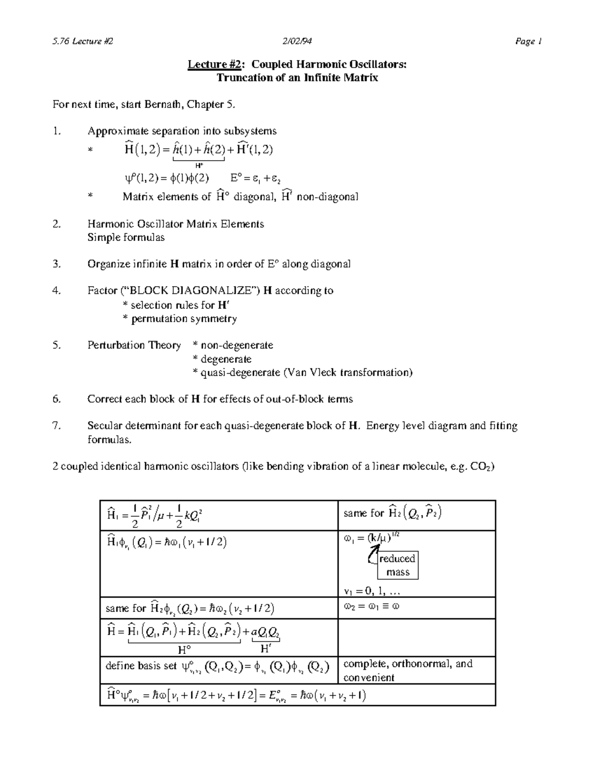 Lec 2 - lecture 2 notes with formulas and math examples of Molecular ...