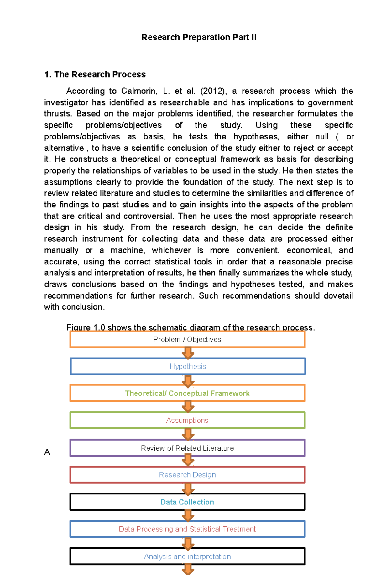 The Research Process - Research Preparation Part II The Research ...