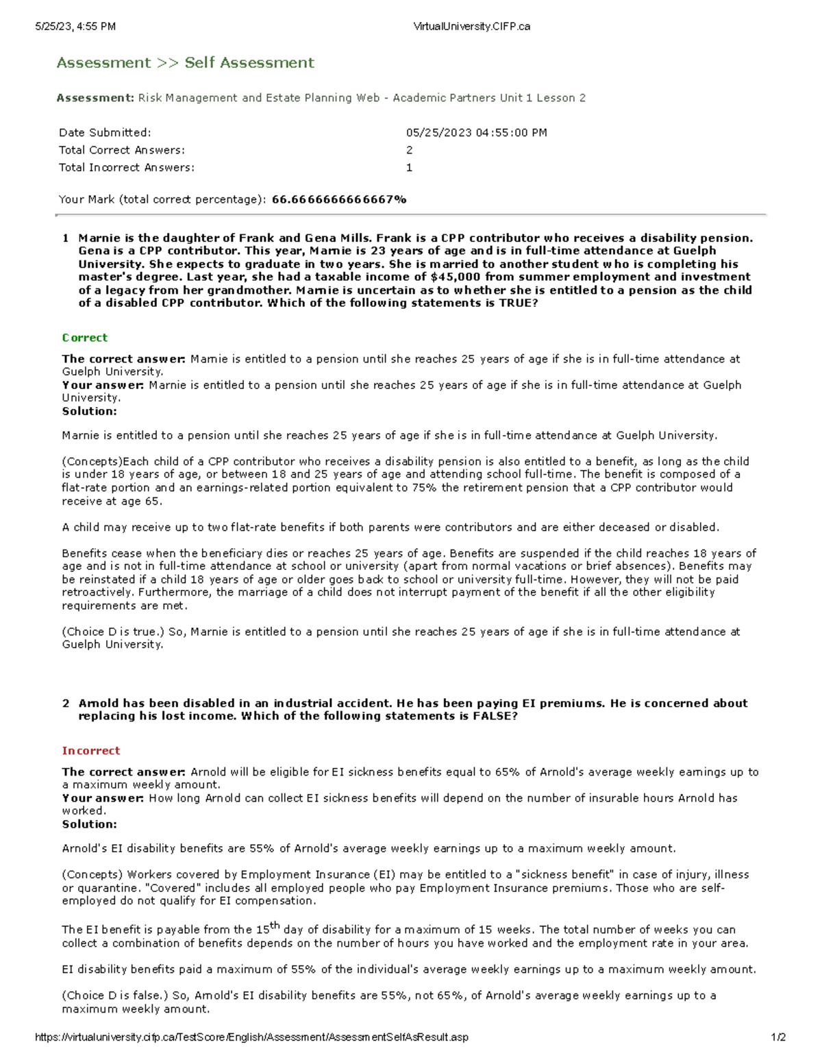 Unit 1 - Assessment 2 - Assignment - 5/25/23, 4:55 PM VirtualUniversity ...