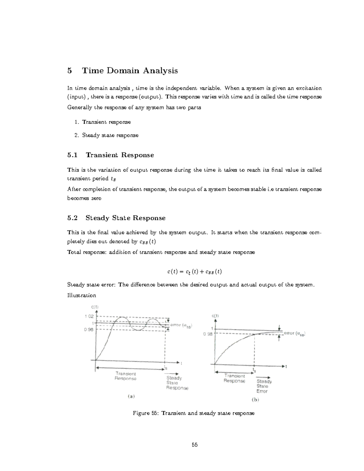 EET302Lect4CE - Essay - 5 Time Domain Analysis In time domain analysis ...