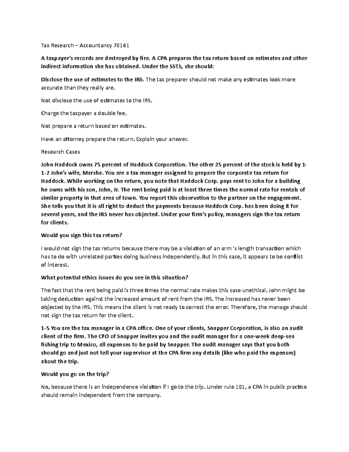 Ch1- part 3 - every day homework - Tax Research – Accountancy 70161 A ...