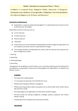 Module 3 problems - Management For Engineers - KTU - Studocu