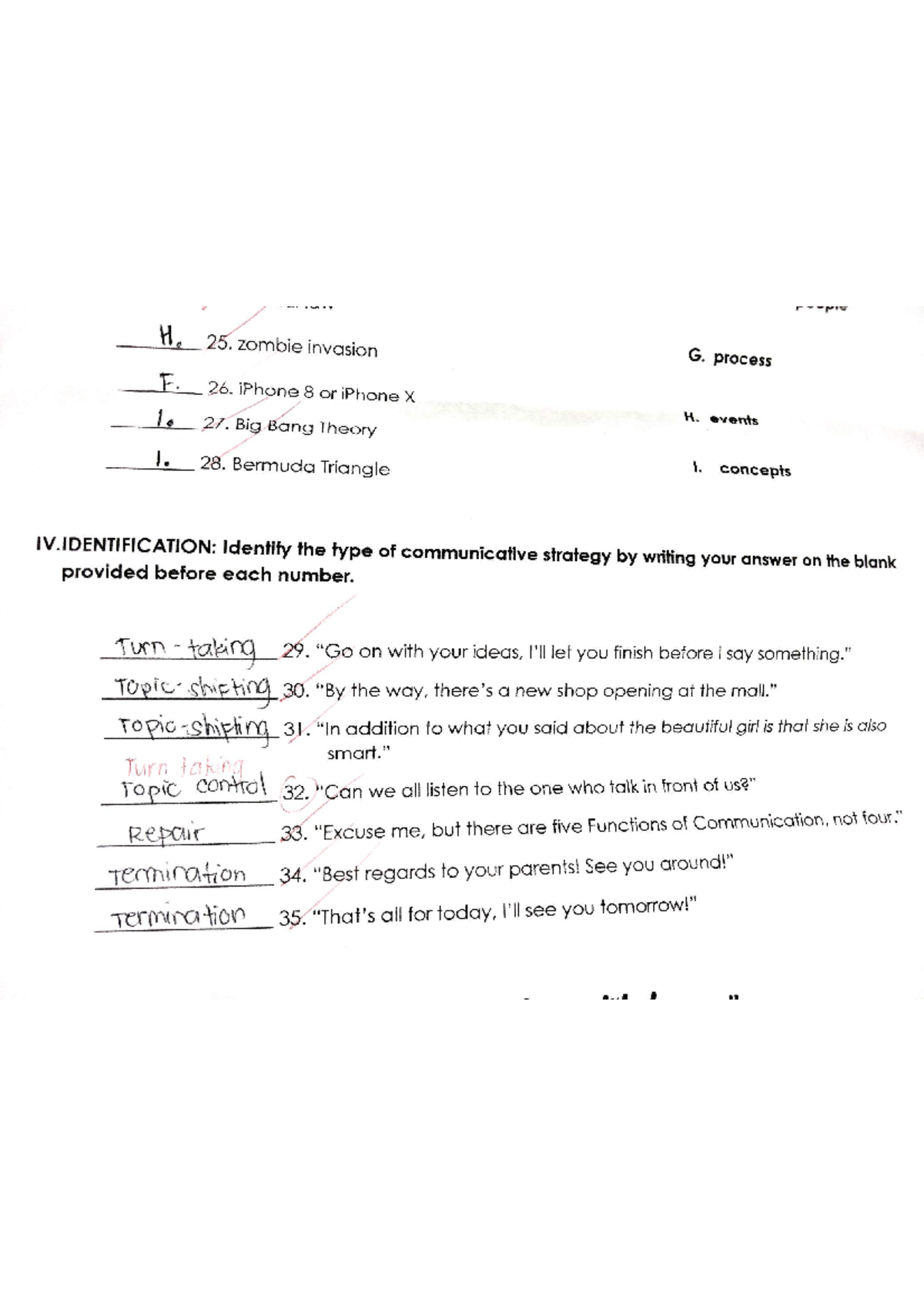 Identification-Turntaking - BSED Major in English - Studocu