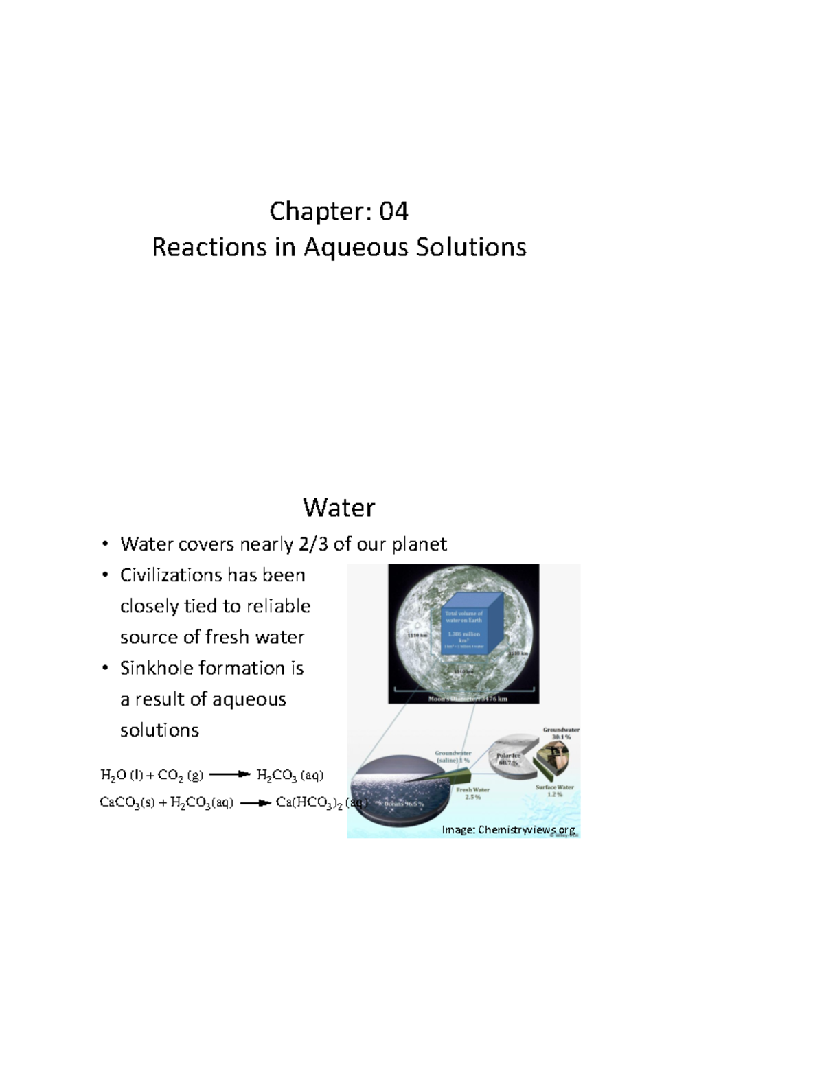 CHEM 1311 Part-3 - Lecture notes 1 - Chapter: 04 Reactions in Aqueous ...