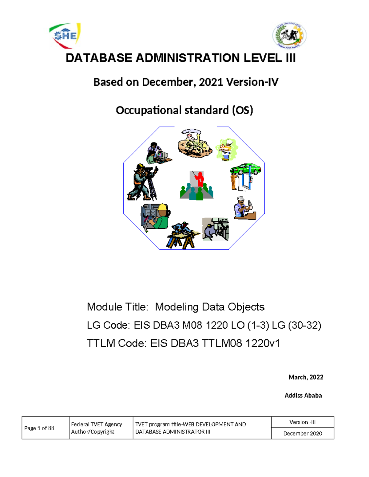 M08 Model Data Objectso - DATABASE ADMINISTRATION LEVEL III Based on December, 2021 Version-IV ...