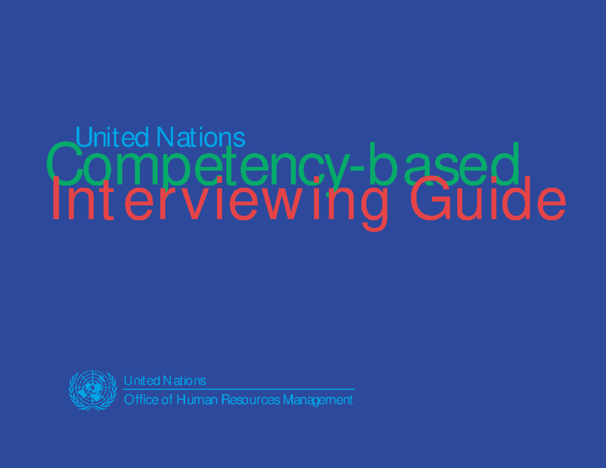 Interview Guide - sample questions(English) 0 - United Nations ...