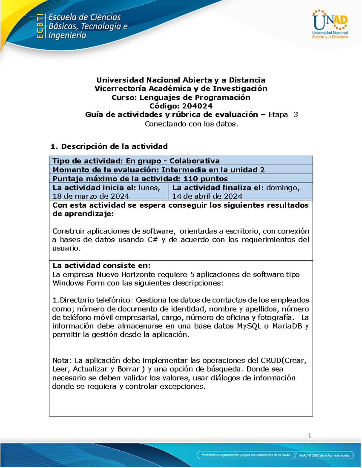 Guía de actividades y rúbrica de evaluación-Unidad 2-Etapa 3-Conectando ...
