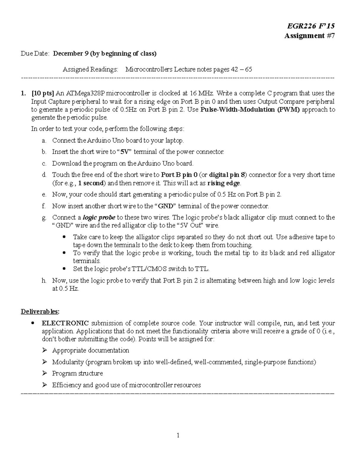 Homework 7 digital control system solution - EGR226 F’15 Assignment #7 ...
