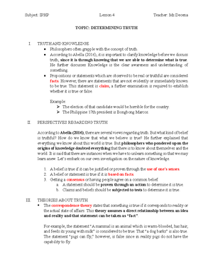 Lesson-1-IPHP - Notes - TOPIC: THE MEANING AND ORIGIN OF PHILOSOPHY I ...