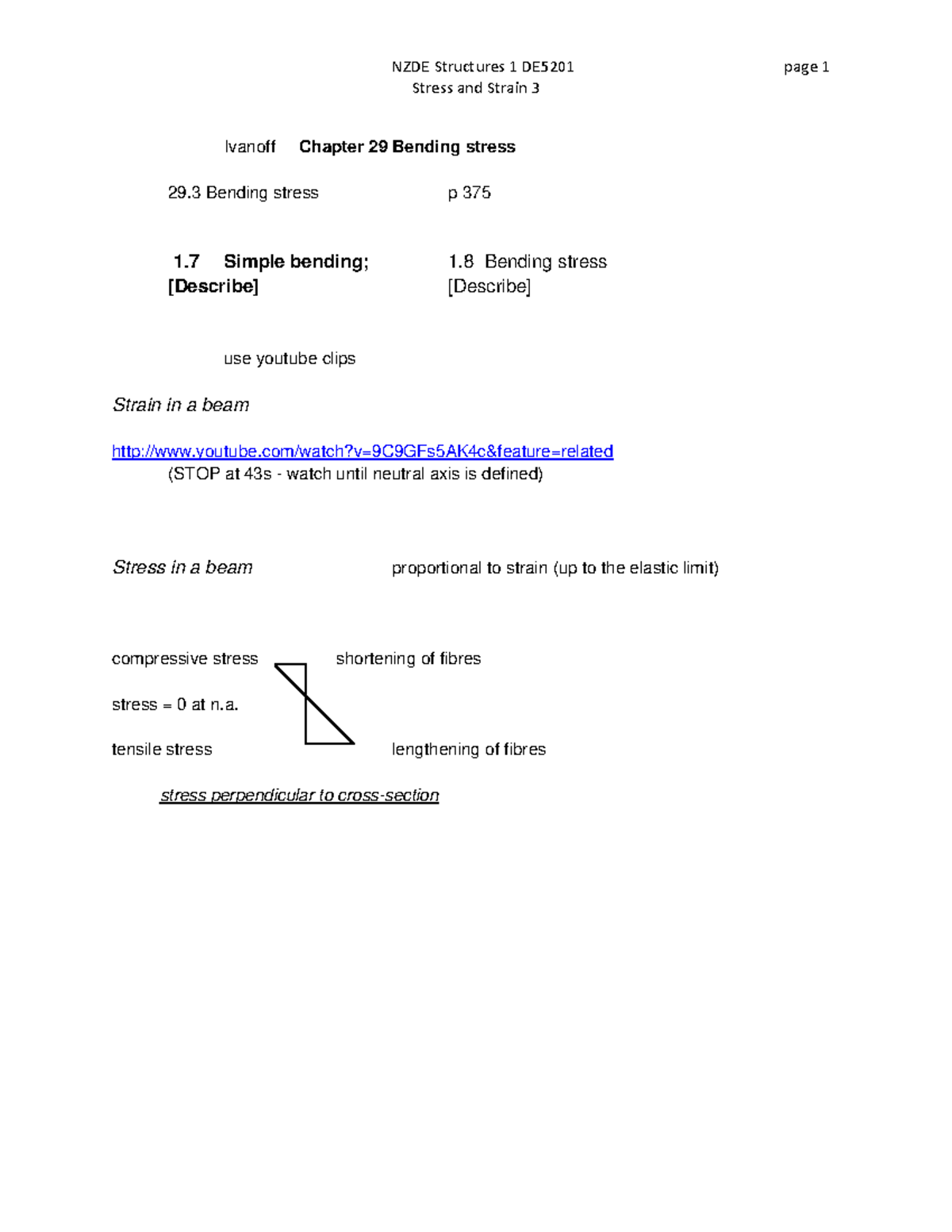 9Bending stress engineering - Stress and Strain 3 Ivanoff Chapter 29 ...