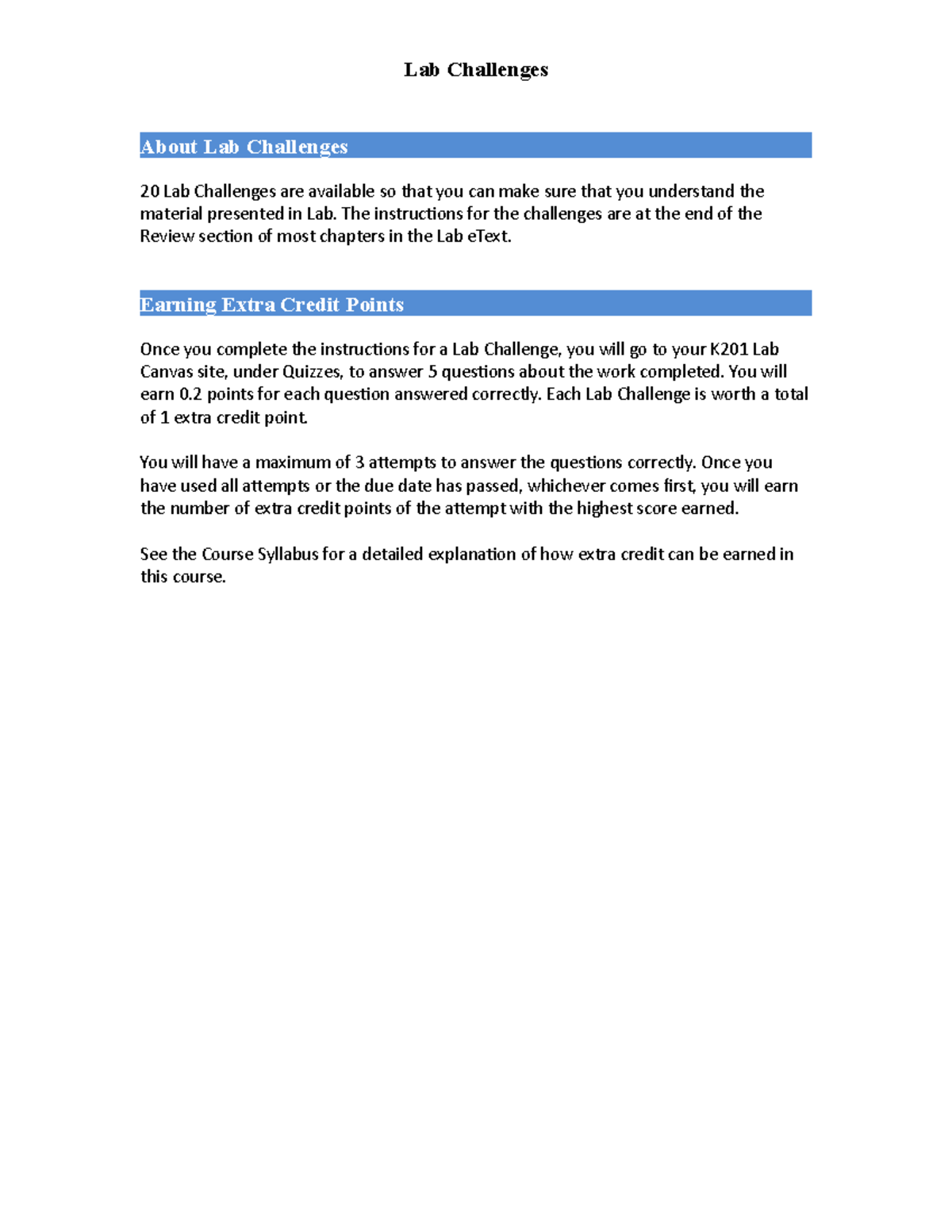 About Lab Challenges - Lab Challenges About Lab Challenges 20 Lab ...