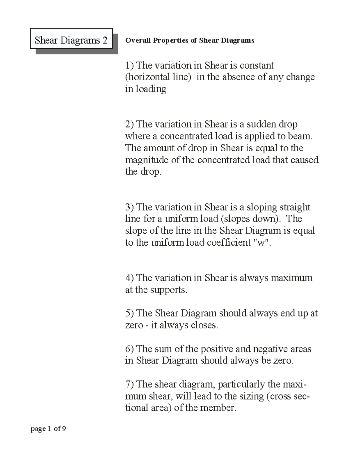 02 Shear Diagram 2 - variation in the material - Shear Diagrams 2 1 ...