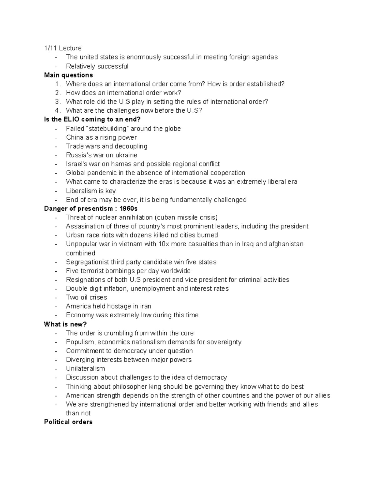 POLI 142 - Super cool class, went to almost every single lecture as he ...