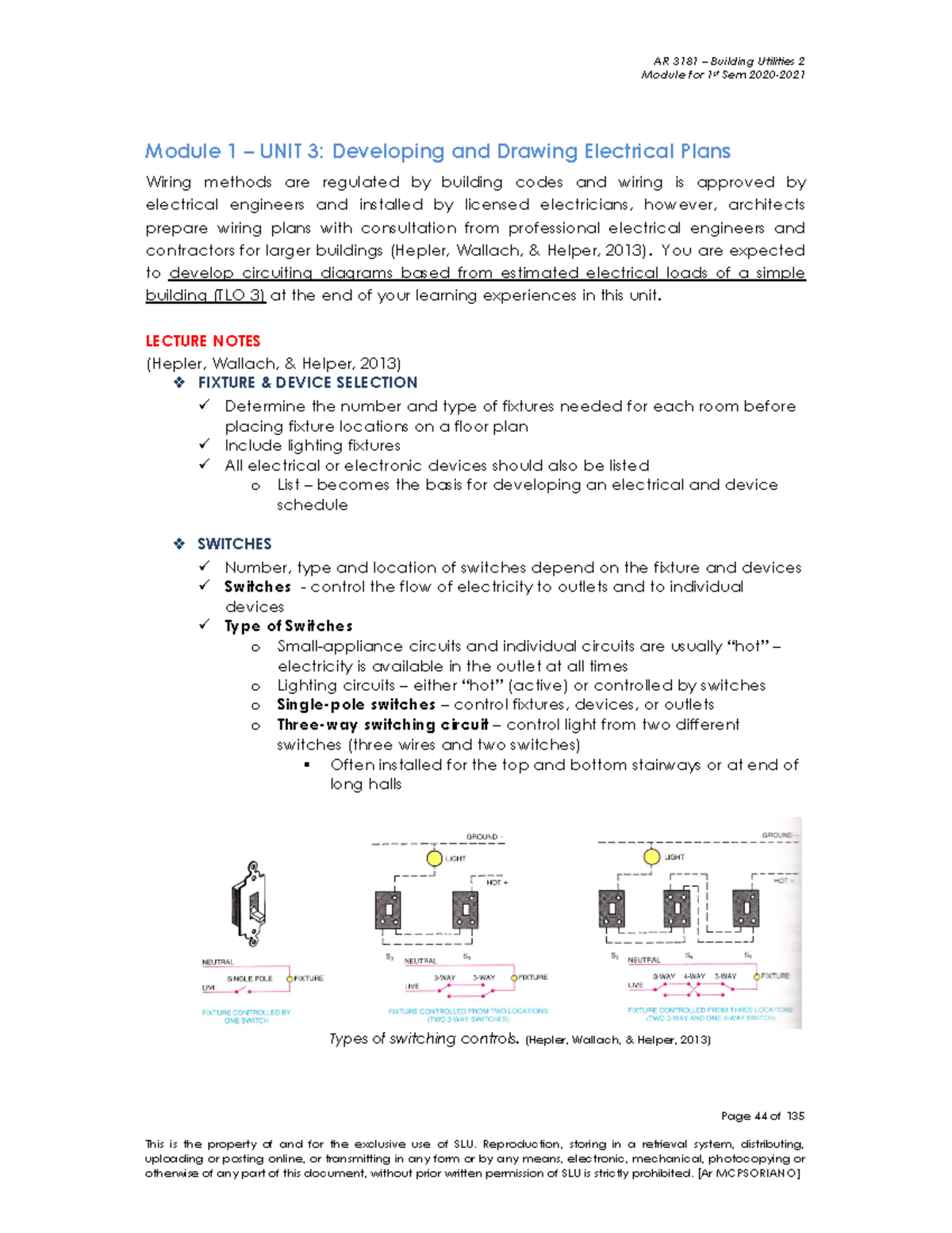 Module-1 UNIT-3 -Developing-and-Drawing-Electrical-Plans - Module for ...
